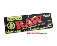 China RAW Organic Black 1¼ USA slow burning papers. for sale