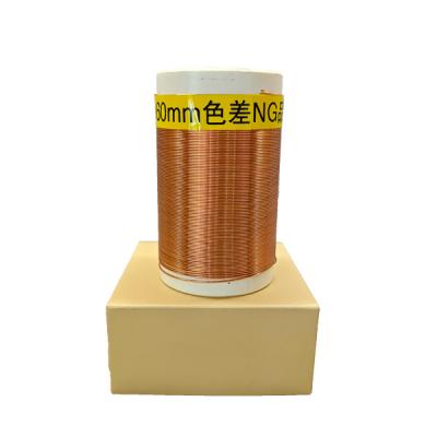 China AWG 46-10 Overcoat Polyamide Round Enamelled Wire UEWN U0 Thermal Class 130 for sale
