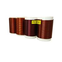 China 0.1mm - 2.20mm Enameled Copper Winding Wire Overcoat Polyamide Non Weldable for sale