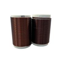 China 0.1mm - 2.20mm Enameled Copper Winding Wire Overcoat Polyamide Non Weldable for sale