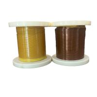 China Oxygen Free Copper Enameled Flat Copper Wire in Natural and Red Colors with Various Color Options for sale
