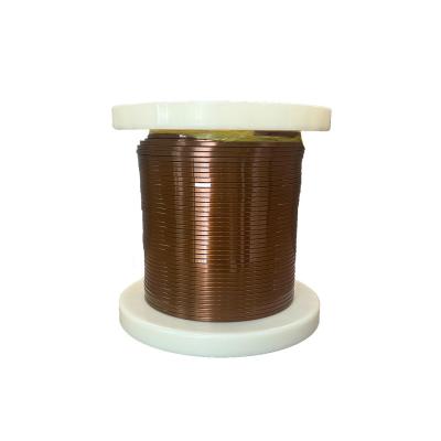 China HEVW -200C Enameled Flat Copper Wire with Copper Conductor Material Customizable Option for sale