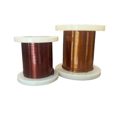 China Flat Enamelled Copper Rectangular Wire Solid Conductor Type for Electrical Applications for sale