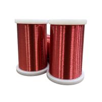 China Red Color Enamelled Round Copper Wire 0.05mm-1.5mm Suitable For Communication Equipment for sale