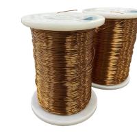 China 155C Temperature Grade Enamelled Round Copper Wire Customizable Color Options Enamel Insulation Material for sale