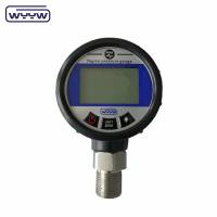 China 0.1% 0.2% High Precision Digital Pressure Gauge Stainless Steel With Rubber Cover for sale