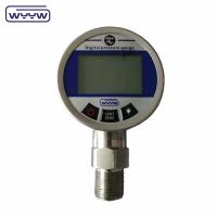 China 0.1% 0.2% High Precision Digital Pressure Gauge Stainless Steel With Rubber Cover for sale