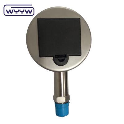 China LCD Display Digital Manometer Pressure Gauge 100 bar Bottom Mount for sale