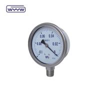 China 100mm Vacuum Pressure Gauge Manometer Bottom Mount 1 Year Warranty for sale