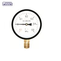 China 1.6%Fs -30inhg Vacuum Pressure Gauge -1-0 Mpa 100mm Negative Pressure Manometer for sale