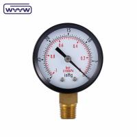 China Steel Vacuum Pressure Gauge Manometer Bottom Mount WYYW for sale