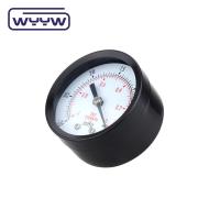 China 40mm -100-0 Kpa Manometer Vacuum Gauge Bottom Mount Steel Case With Brass Connection for sale