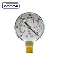 China Vacuum Compound Pressure Gauge Manometer Bottom Mounting for sale