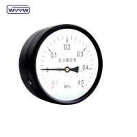 China Steel Negative Pressure Gauge -0.1Mpa Back Mount 60mm Dial for sale