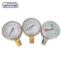 China Commercial pressure meter pressure regulator use natural gas 50mm manometer supplier co2 pressure gauge for sale