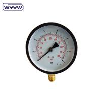 China bourdon tube type 1.6MPa 6 inch black steel case manometer for gas 150mm pressure gauge for sale