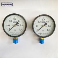 China general black steel case 100mm standard bottom M20X1.5 mount bourdon tube manometer 1,6 mpa for sale