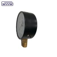China 100mm Black Steel Bourdon Tube Type Bottom Connection MPa Common Rail Pressure Gauge for sale