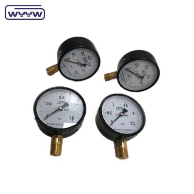 China water pipe pressure gauge factory 100mm 4 inch M20X1.5 black steel cheap price manometer 20 psi for sale