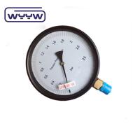 China Dial Size Pressure Gauge Precision Manometer With Black Steel Case for sale