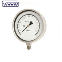 China Dial Size Pressure Gauge Precision Manometer With Black Steel Case for sale