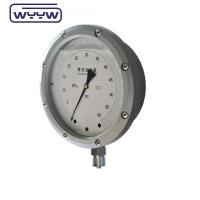 China Dial Size Pressure Gauge Precision Manometer With Black Steel Case for sale