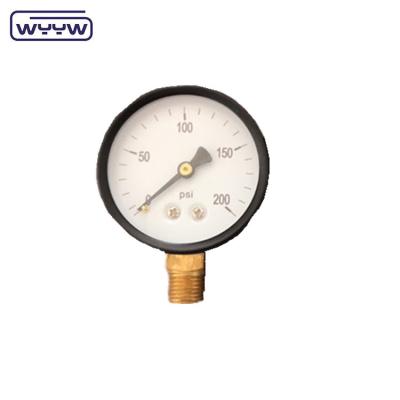 China standard stainless steel water pressure gauge 2.5