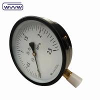 China bottom bourdon tube type 150mm accurate air pressure gauge for sale