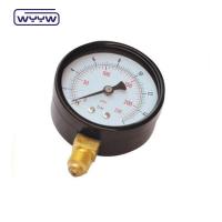 China Black Steel Economy Pressure Gauge Dural Scale 50mm Air Pressure Gauge Meter for sale