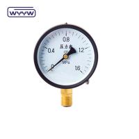 China Black Steel Economy Pressure Gauge Dural Scale 50mm Air Pressure Gauge Meter for sale