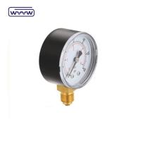 China Black Steel Economy Pressure Gauge Dural Scale 50mm Air Pressure Gauge Meter for sale