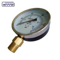 China 100mm Bourdon Tube Manometer Carbon Steel General Pressure Gauge for sale