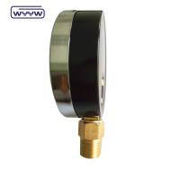 China 100mm Bourdon Tube Manometer Carbon Steel General Pressure Gauge for sale