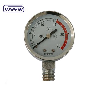 China 50mm industrial welding co2 pressure gauge for sale