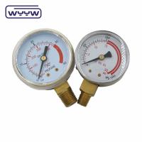 China Black Steel Economy Pressure Gauge 60mm Natural Gas LPG Pressure Gauge for sale
