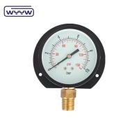 China 75mm Flange Type Economy Pressure Gauge Kg And Psi Bottom Mount for sale