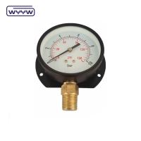 China 75mm Flange Type Economy Pressure Gauge Kg And Psi Bottom Mount for sale