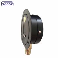 China 75mm Flange Type Economy Pressure Gauge Kg And Psi Bottom Mount for sale