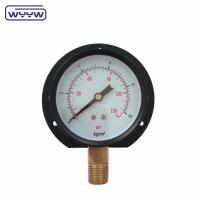 China 75mm Flange Type Economy Pressure Gauge Kg And Psi Bottom Mount for sale