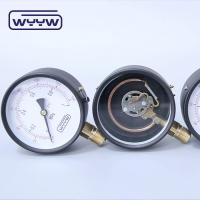 China 100mm Water General Commercial Pressure Gauge Manometer Bottom Mount for sale