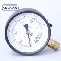 China 100mm Water General Commercial Pressure Gauge Manometer Bottom Mount for sale