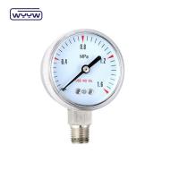 China 50mm Medical Oxygen Gas Cylinder Pressure Gauge 2.5% Accuracy for sale
