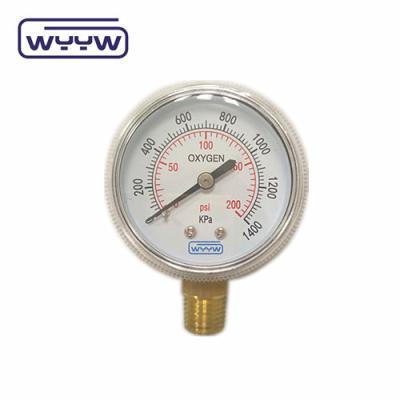 China oxygen cylinder pressure gauge for sale
