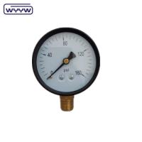 China 60mm Economy Pressure Gauge Manufacturer With Rubber Protective Cover for sale