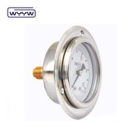 China high quality hydraulic EN837-1 pressure gauge with front flange for sale