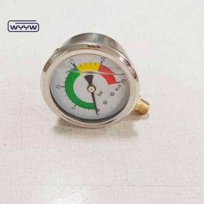 China CE Approval EN837-1 Glycerine Oil Filling Hydraulic 0-25 Bar G1/4