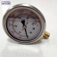 China oem for free industrial pressure manometer penumatic 1/4