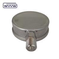 China EN837-1 CE approved shatter-proof stainless steel analog glycerine fillable pressure gauge bar manometer for sale