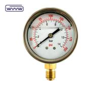 China EN837-1 Glycerine 63mm 1psi 0- 600 Psi Npt 1/4 Oil Filled Pressure Gauge for sale