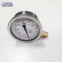 China Anti-Corrosion 0-16 Bar 6 Bar 10Bar Pressure Gauge Manometer With Glycerin for sale